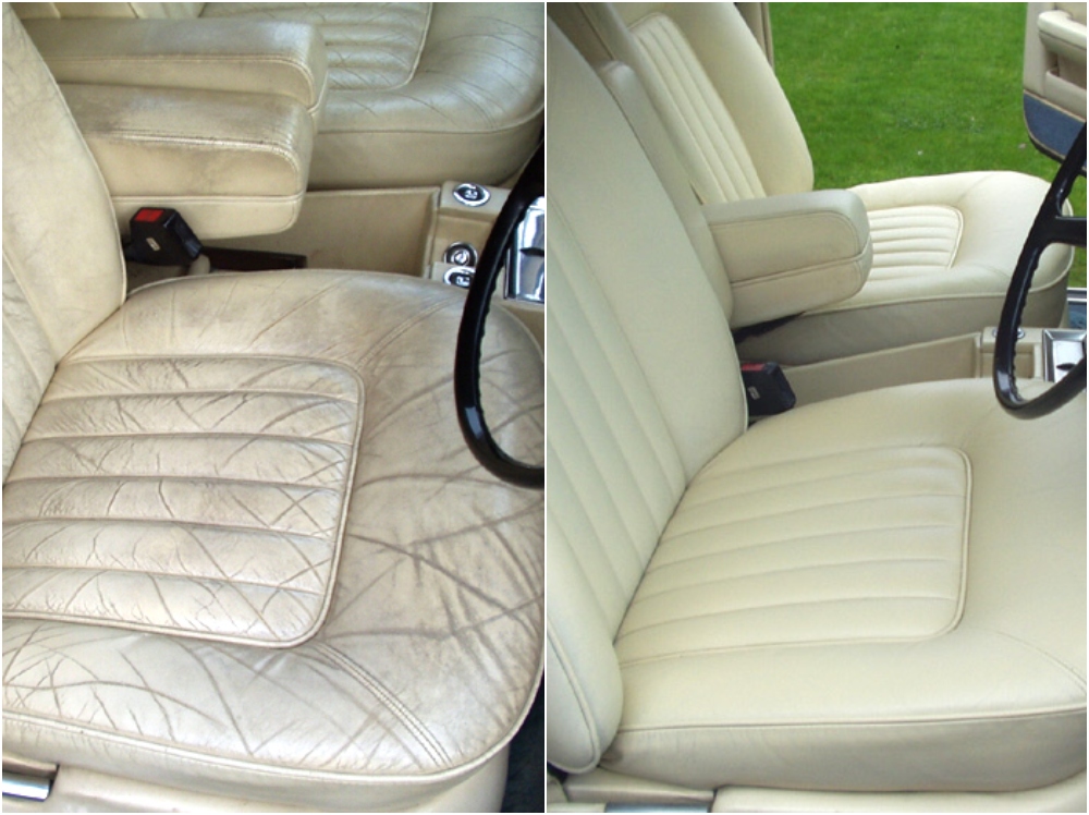 Restoring leather seats in a classic car